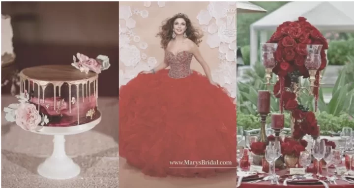 Look as Lovely as a Rose in a Red Quinceañera Theme