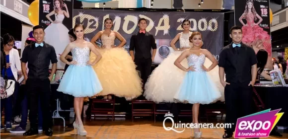 Moda 2000’s elaborate dresses on our Runway in LA 2015